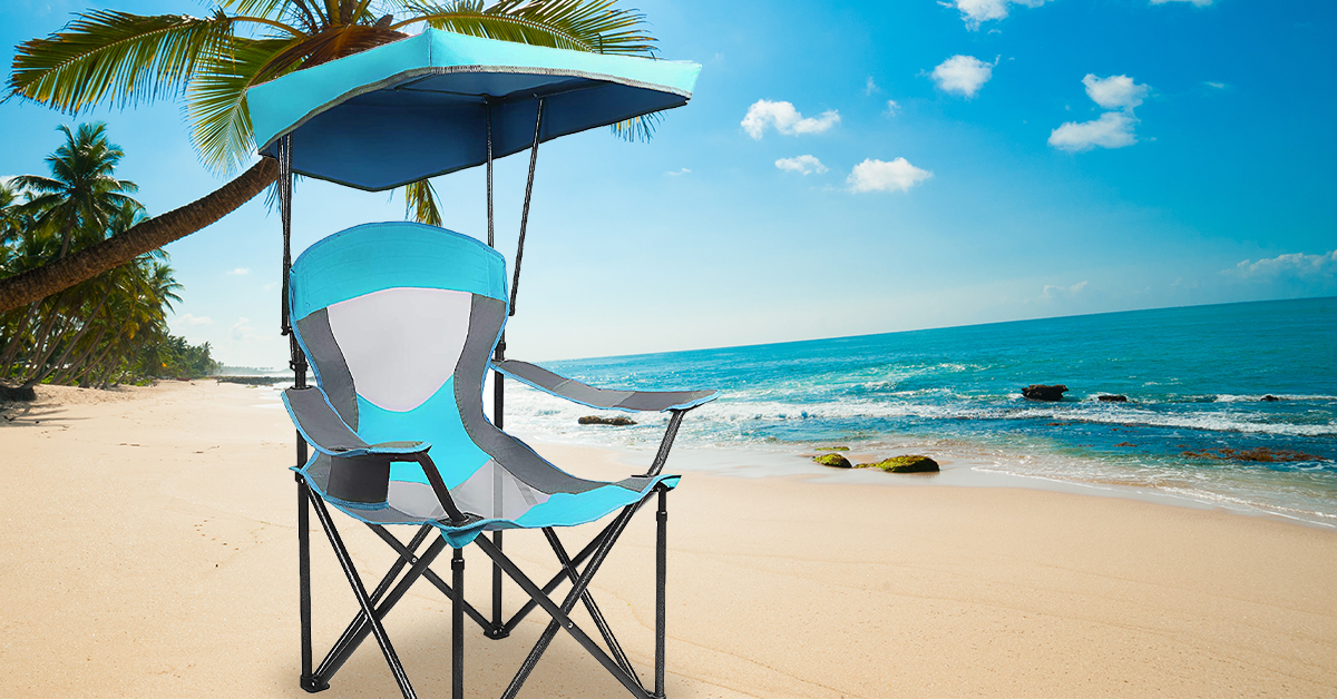 Beach Chair With Canopy To Stop Sunburn